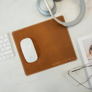 Large Mouse Pad Genuine Leather 10x8.5 - New Job or Promotion Gift ...