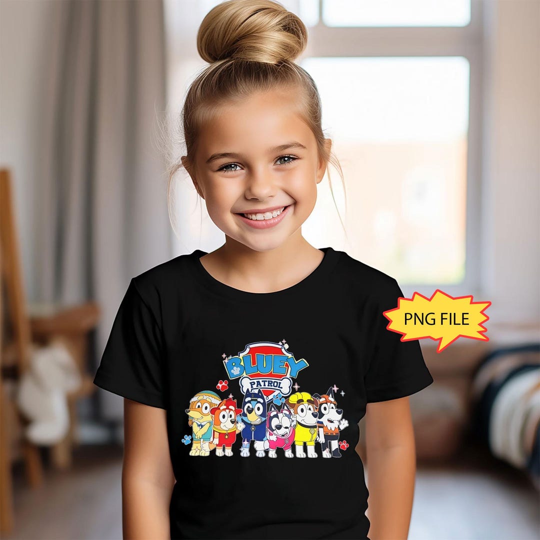 Bluey & Paw Patrol Characters Png, Bluey and Friends Png, Bluey Heeler ...