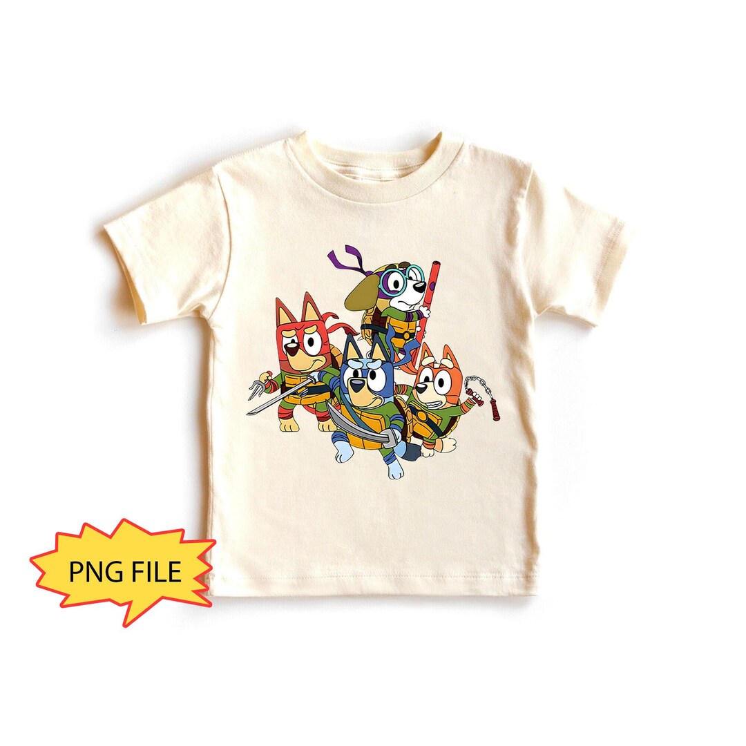 Bluey Ninja Turtule Png, Bluey Friends X Ninja Turtule Png, Bluey ...
