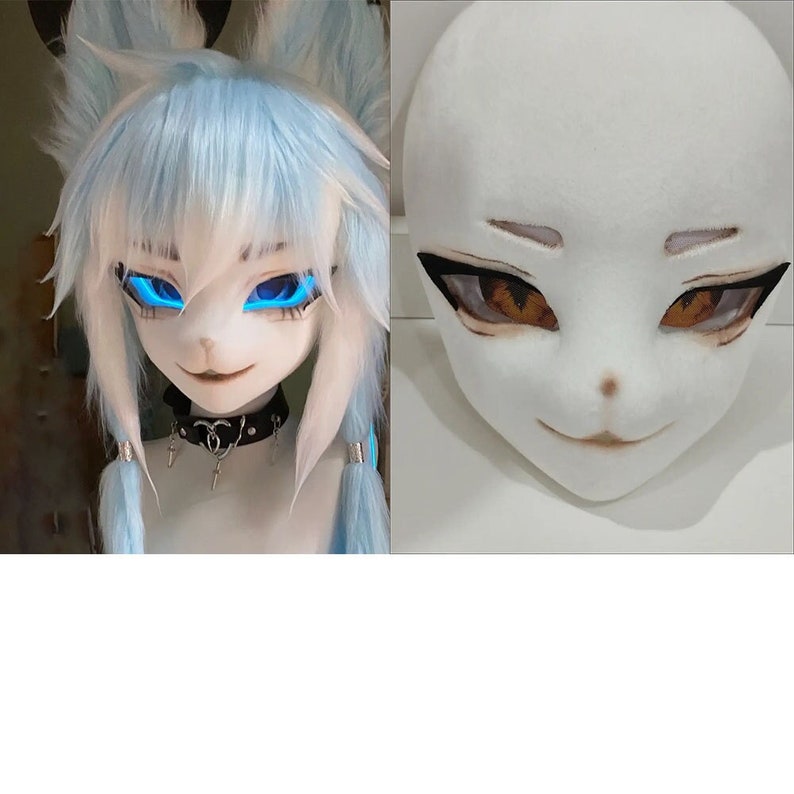 Fox Furrysuit Mask Base, Kig Fox Cosplay Head Base, Cat Kemono Mask ...