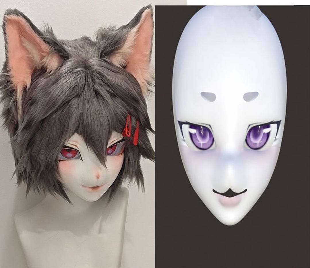 Kig Wolf and Dog Furrysuit Head Base, Dog Cosplay Kig Mask Base ...