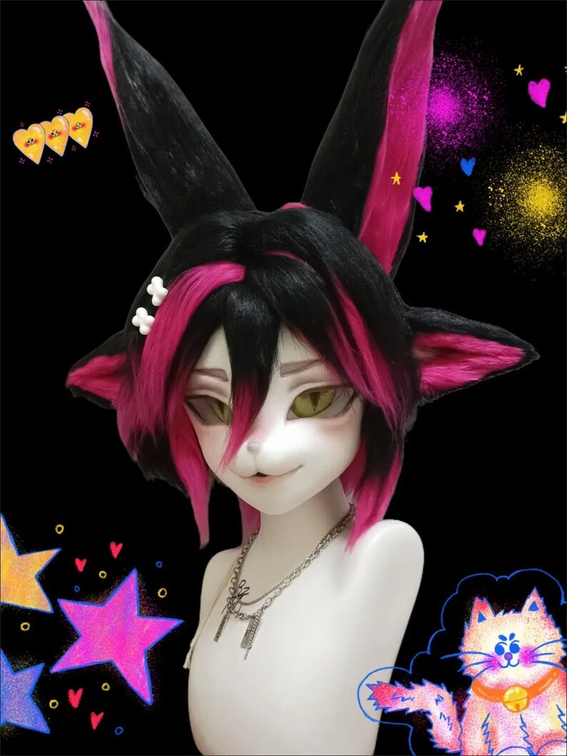 Fox Furrysuit Mask Base, Kig Fox Cosplay Head Base, Cat Kemono Mask ...