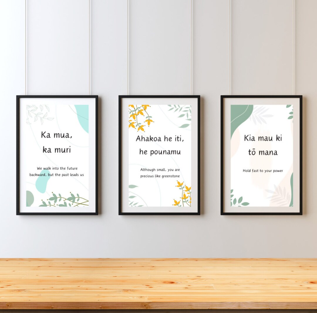 Te Reo Maori Posters for Classroom and Home Decor Inspire, Encourage ...