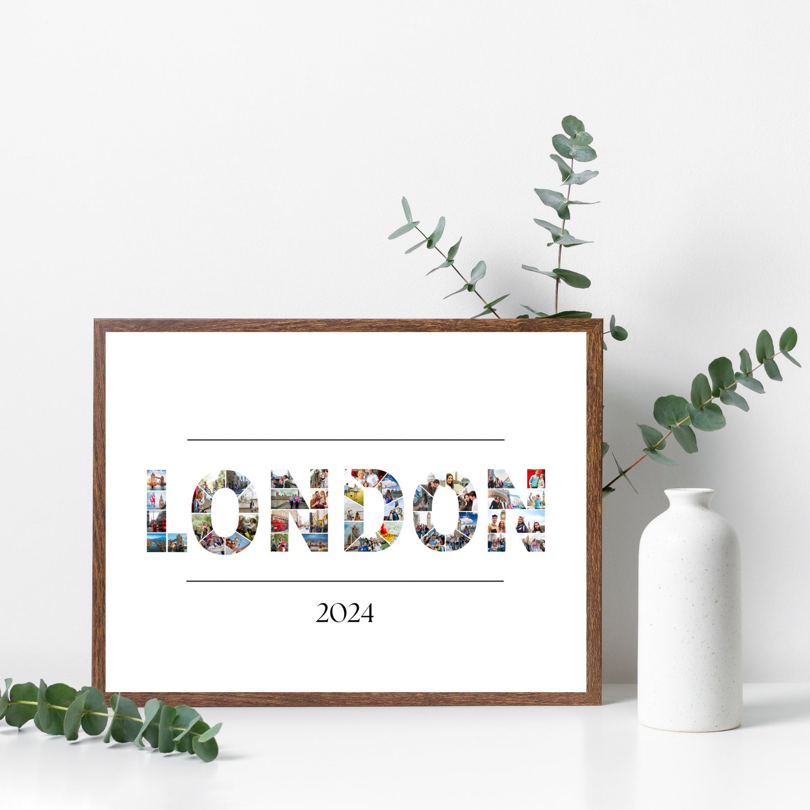 London Photo Collage, London 2024 Trip Keepsake, London 2024 Letter ...