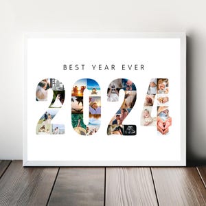 Best Year Ever 2024 Photo Collage, Personalized 2024 Photo Collage ...