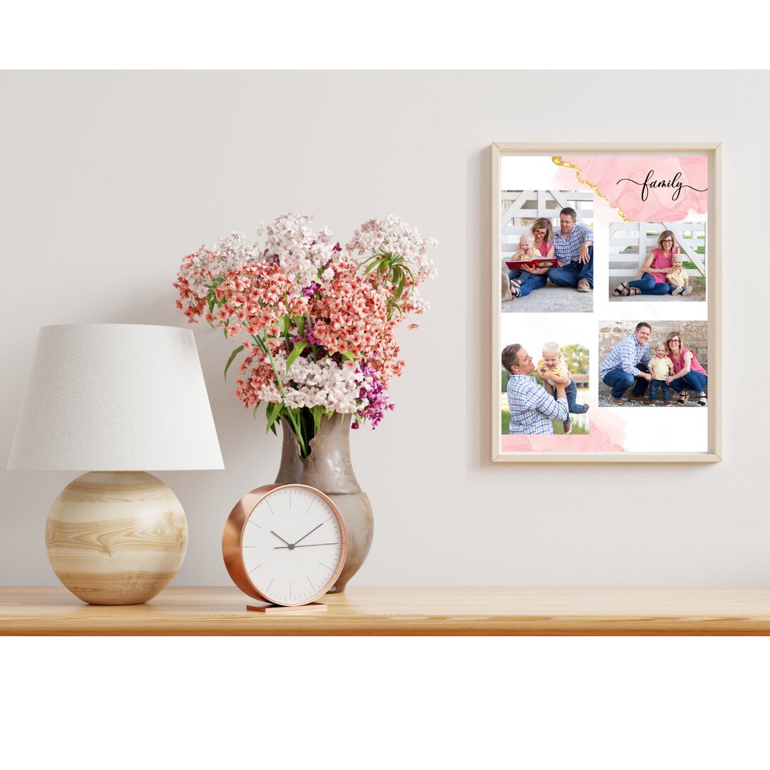 Personalized Family Photos Collage Framed Photo Special Moments Photo ...
