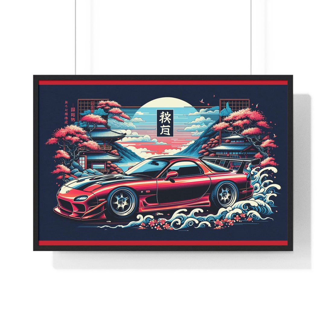 Mazda Rx7 Horizontal Framed Poster - Etsy