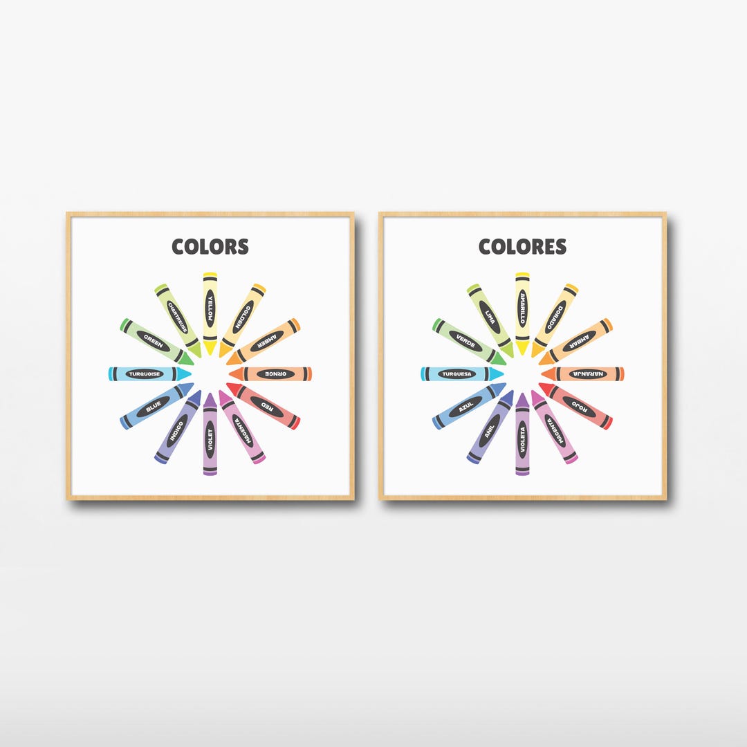 Crayon Color Wheel - Etsy