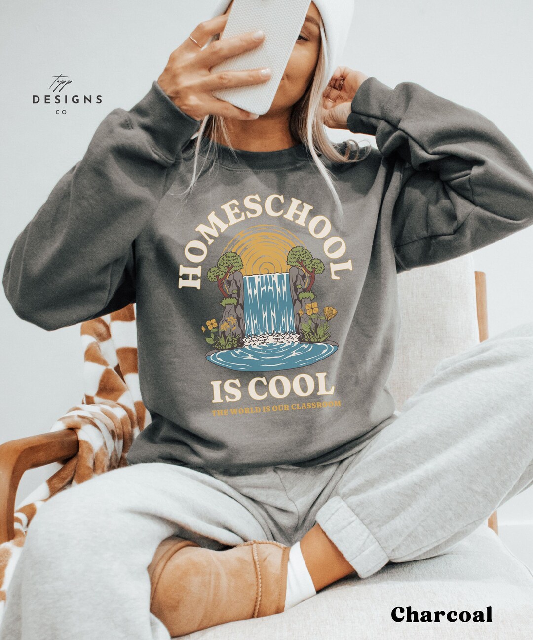 Trendy Homeschool Mom Sweatshirt, Homeshool Mom Shirt, Homeschool Gift ...