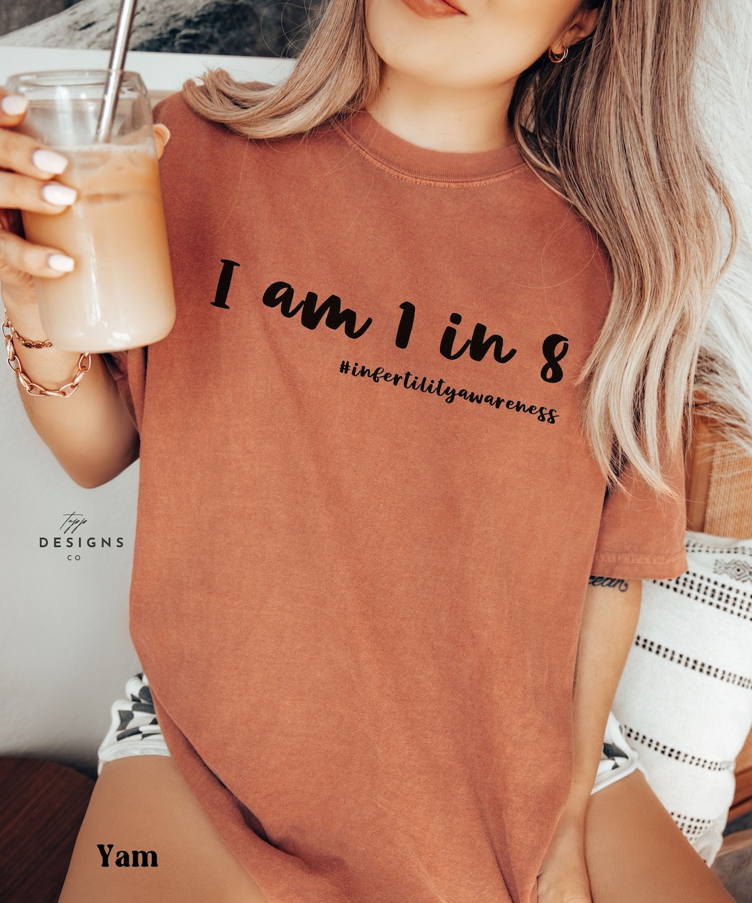 Infertility Awareness Shirts I Am 1 in 8 Fertility IVF Journey Shirt ...