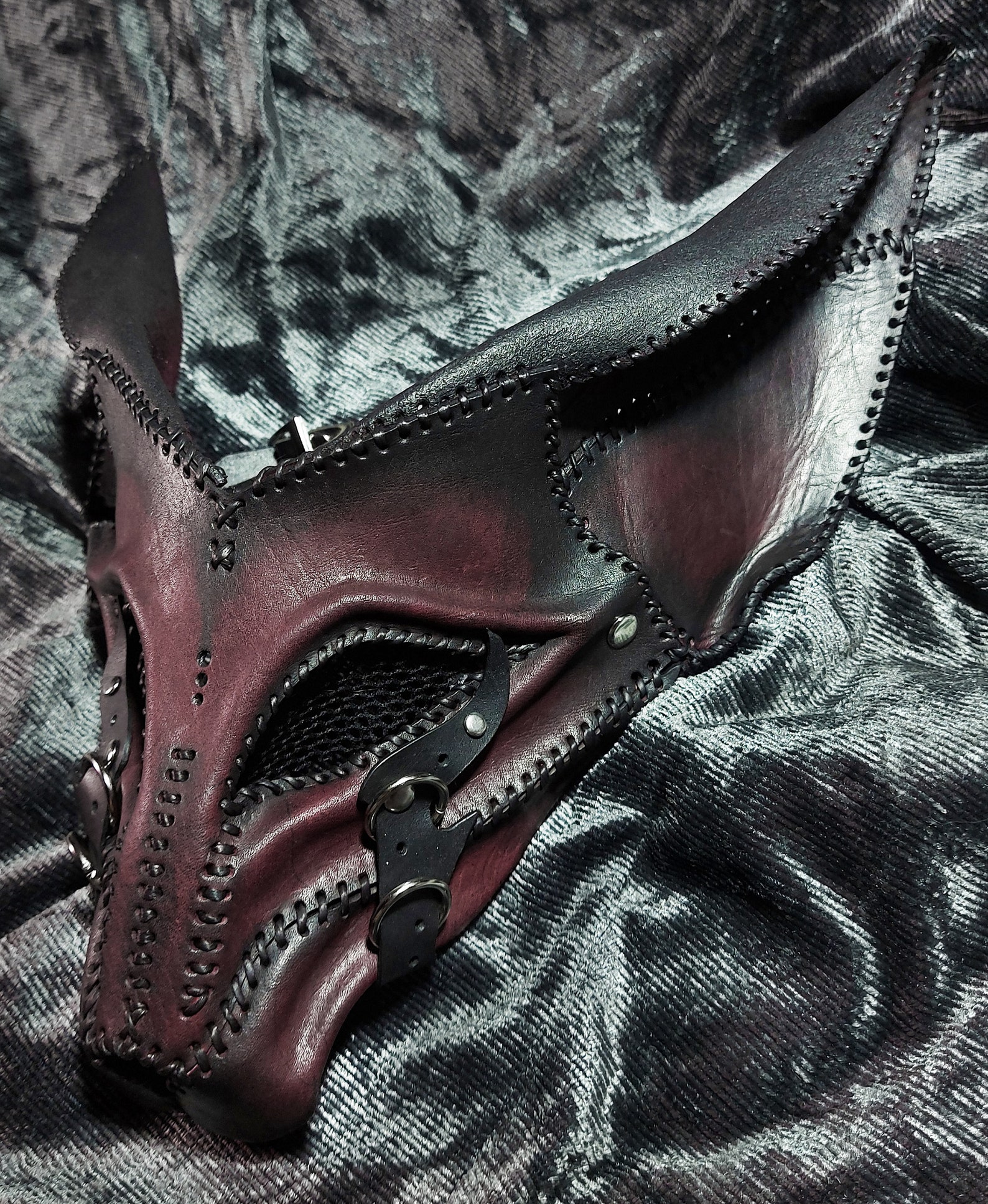 Handcrafted Leather Fox Mask, Fox Costume Mask, Steampunk Mask, LARP ...