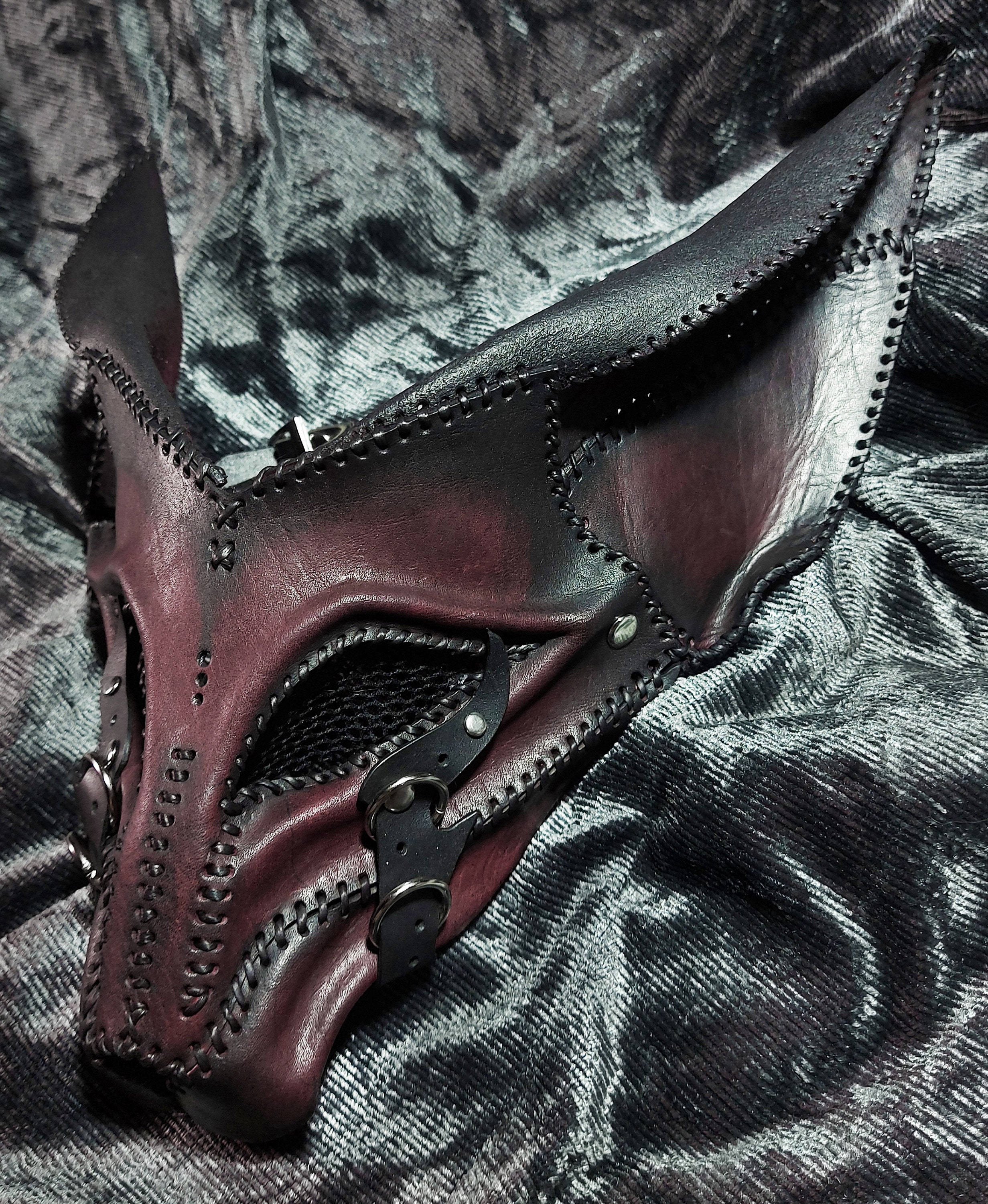 Handcrafted Leather Fox Mask, Fox Costume Mask, Steampunk Mask, LARP ...