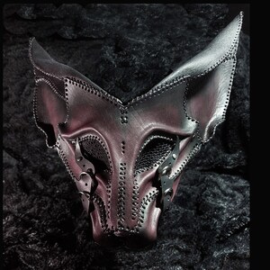 Handcrafted Leather Fox Mask, Fox Costume Mask, Steampunk Mask, LARP ...