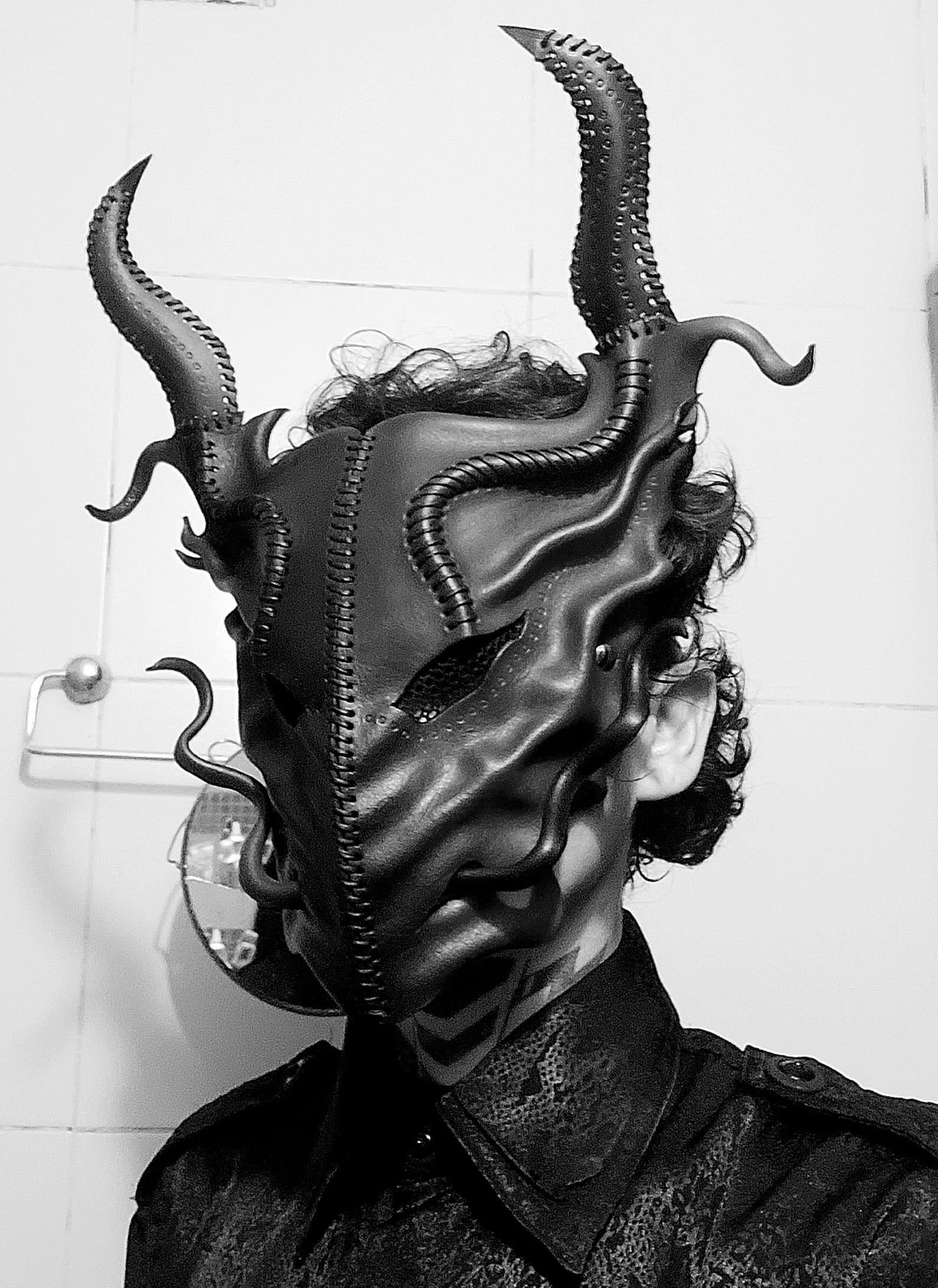 Handcrafted Leather Dragon Mask, Dragon Cosplay, Japanese Dragon ...