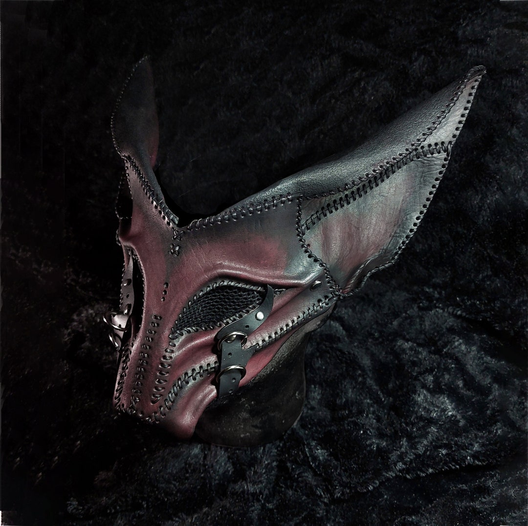 Handcrafted Leather Fox Mask, Fox Costume Mask, Steampunk Mask, LARP ...