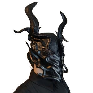 Handcrafted Leather Dragon Mask, Dragon Cosplay, Japanese Dragon ...