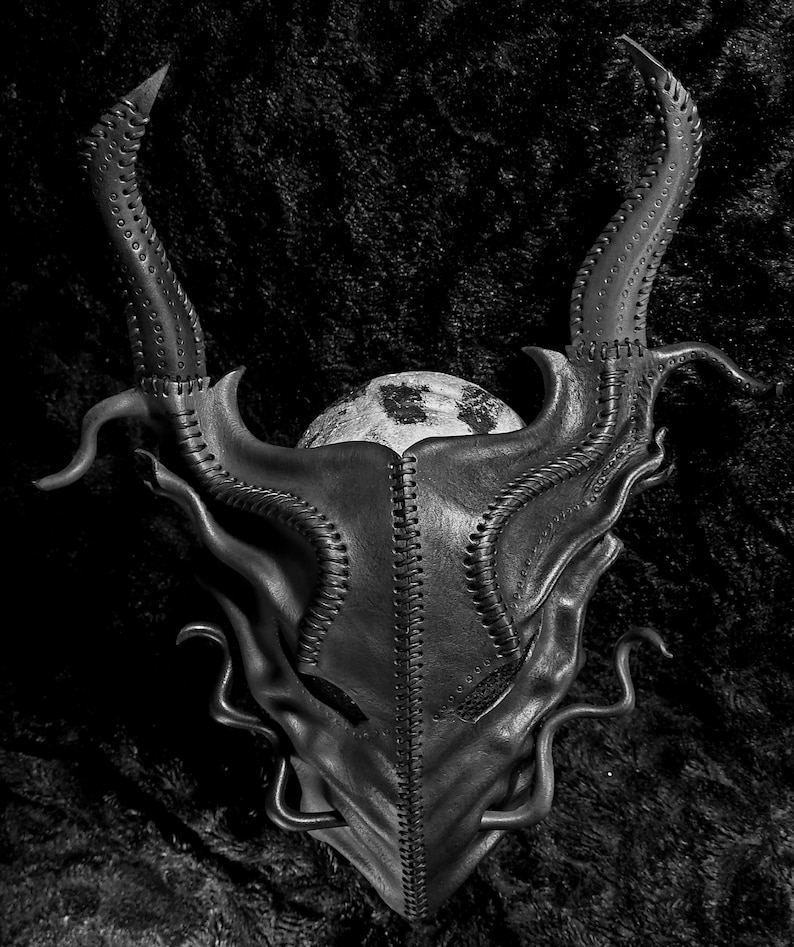 Handcrafted Leather Dragon Mask, Dragon Cosplay, Japanese Dragon ...