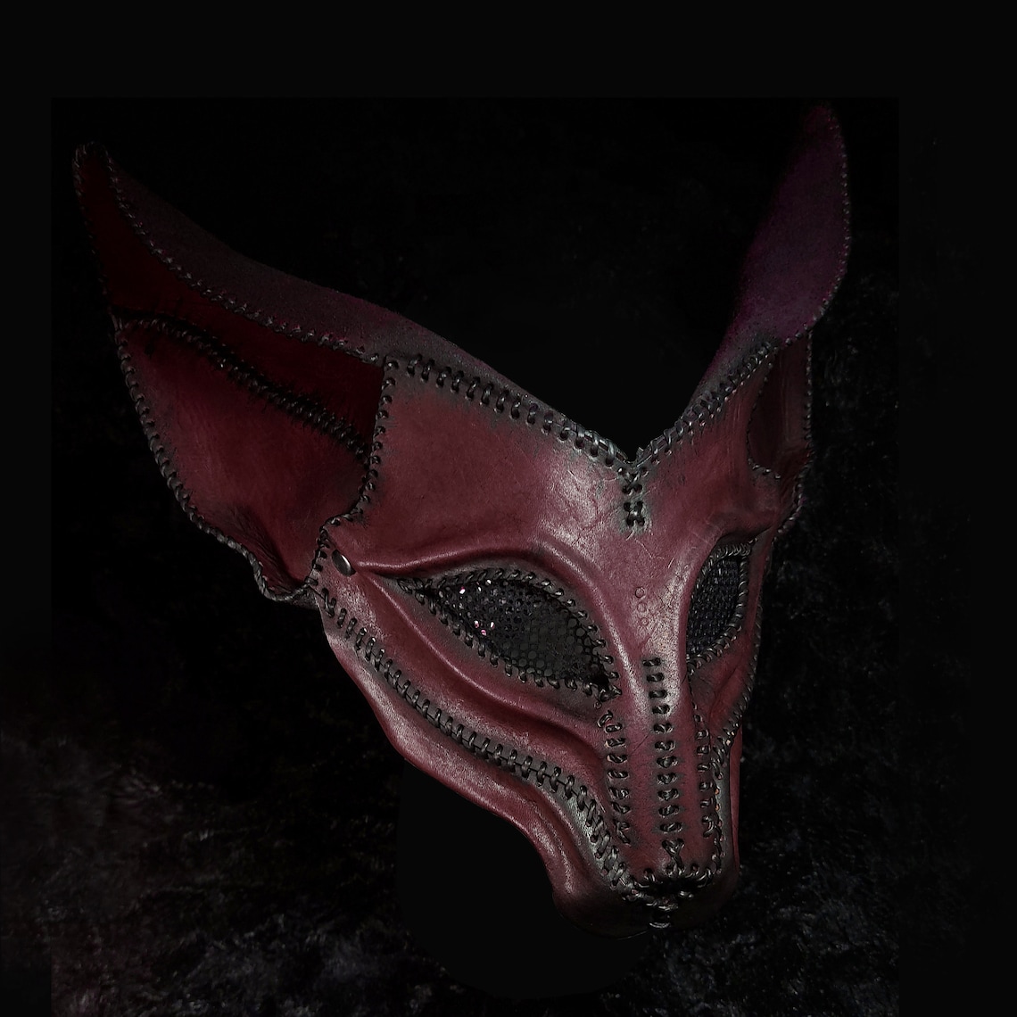 Handcrafted Leather Fox Mask, Fox Costume Mask, Theatrical Mask, LARP ...