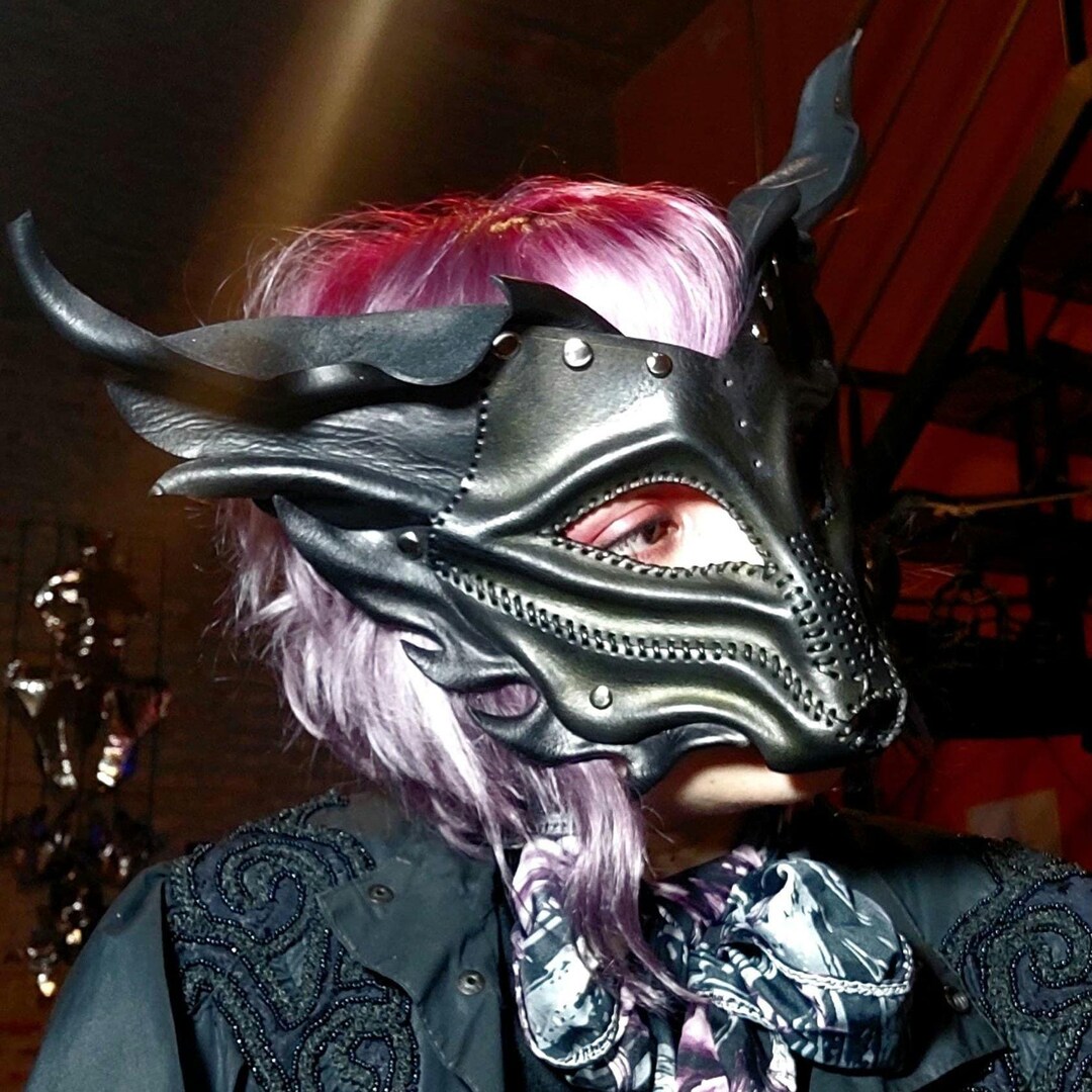 Handcrafted Leather Fox Mask, Fox Costume, Theatrical Mask, LARP Mask ...