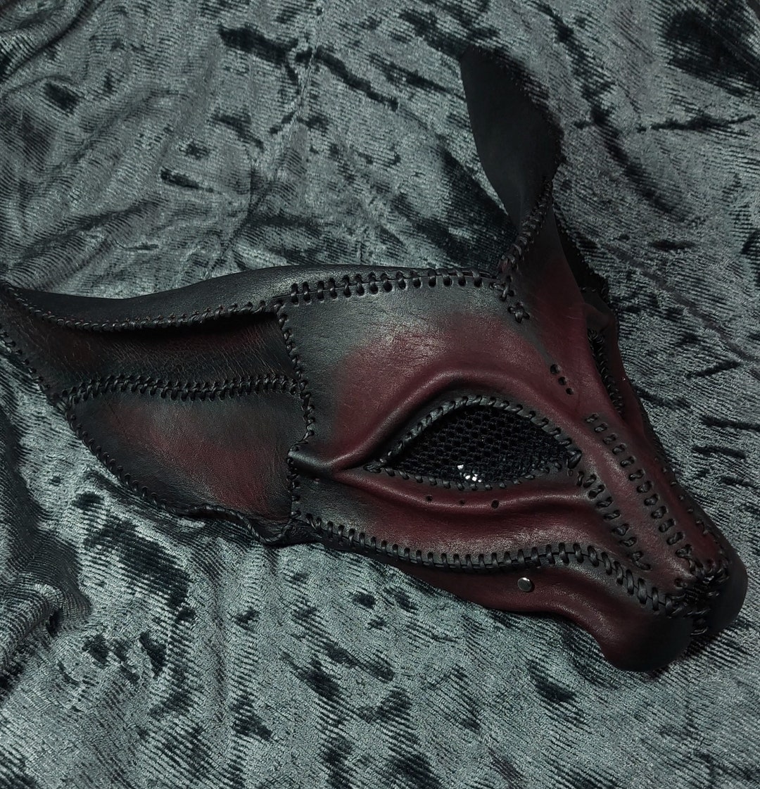 Handcrafted Leather Fox Mask, Fennec Fox Mask, Fox Costume Mask, Role ...