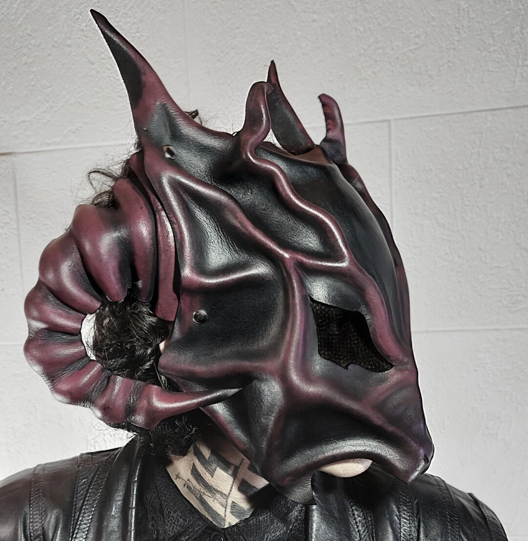 Handcrafted Leather Satyr Mask, Greek God, Ritual Mask, Satyr Cosplay ...