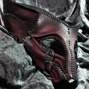 Handcrafted Leather Fox Mask, Fox Costume, Steampunk, LARP, Therian ...