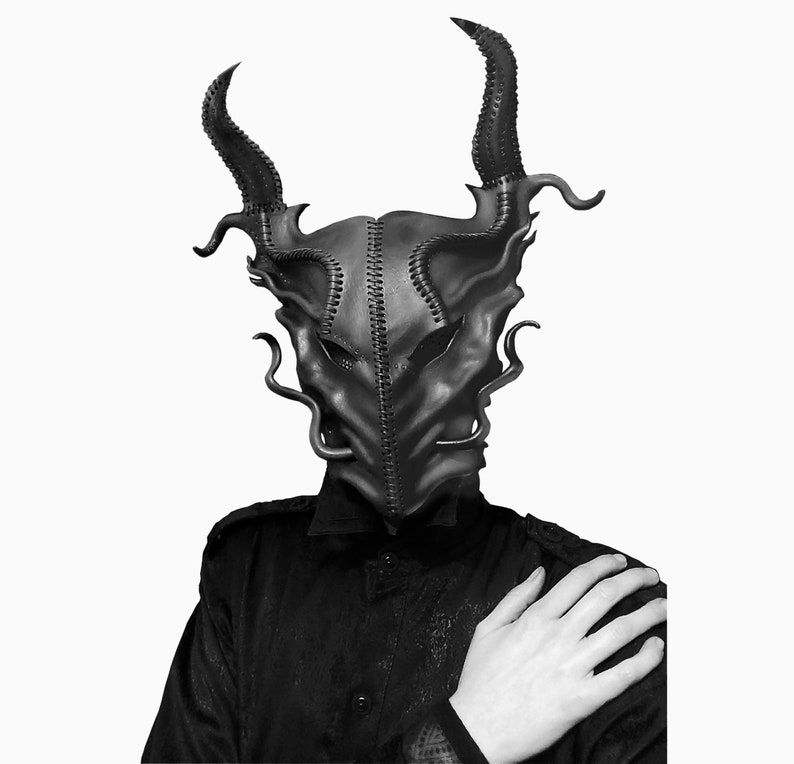 Handcrafted Leather Dragon Mask, Dragon Cosplay, Japanese Dragon ...