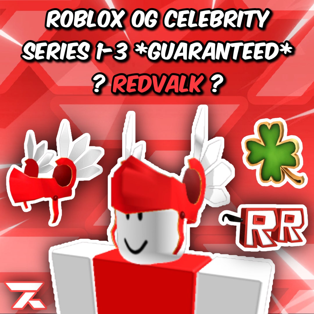Roblox OG Celebrity Series 1-3 GUARANTEED redvalk Read Desc - Etsy
