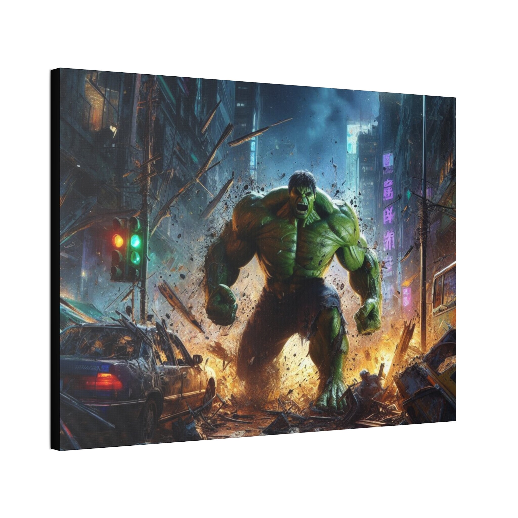 Raging Hulk #45 (custom) - A Canvas Wall Art, Digital Design - Etsy