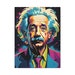 Albert Einstein (retro Design Front) - A Canvas Wall Art, Digital ...