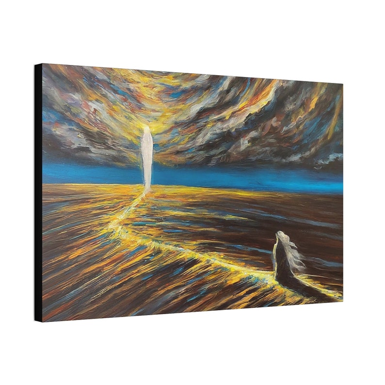 The Man of Light - Canvas Wall Art, Digital Design - Etsy