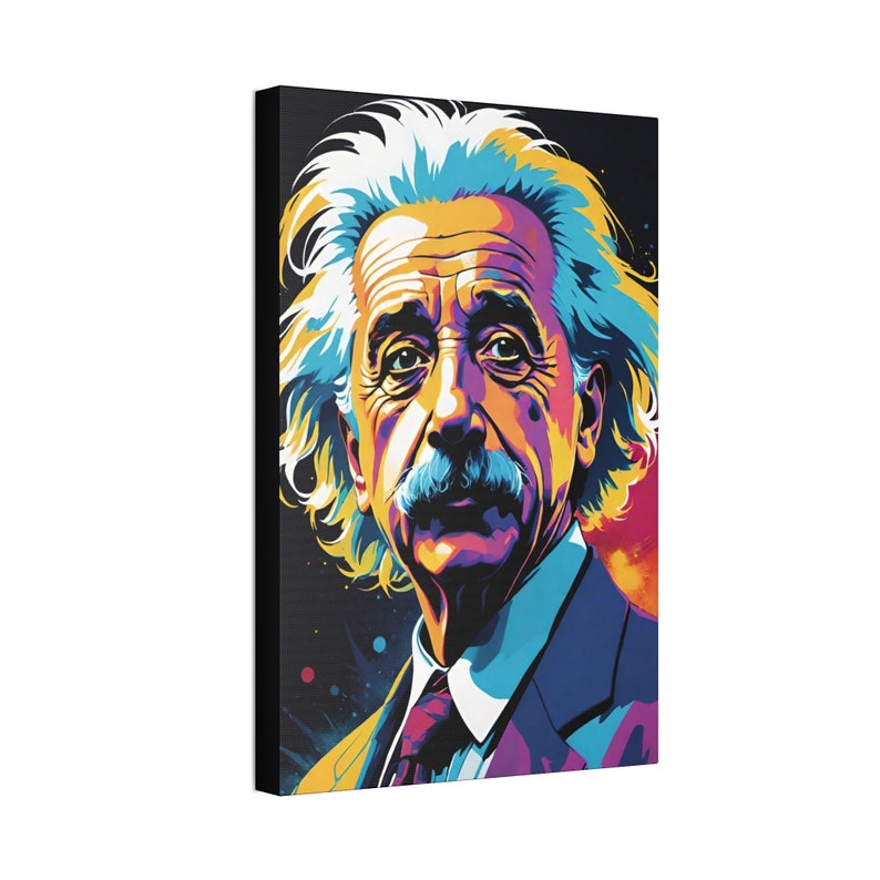Albert Einstein (retro Design) - A Canvas Wall Art, Digital Design - Etsy
