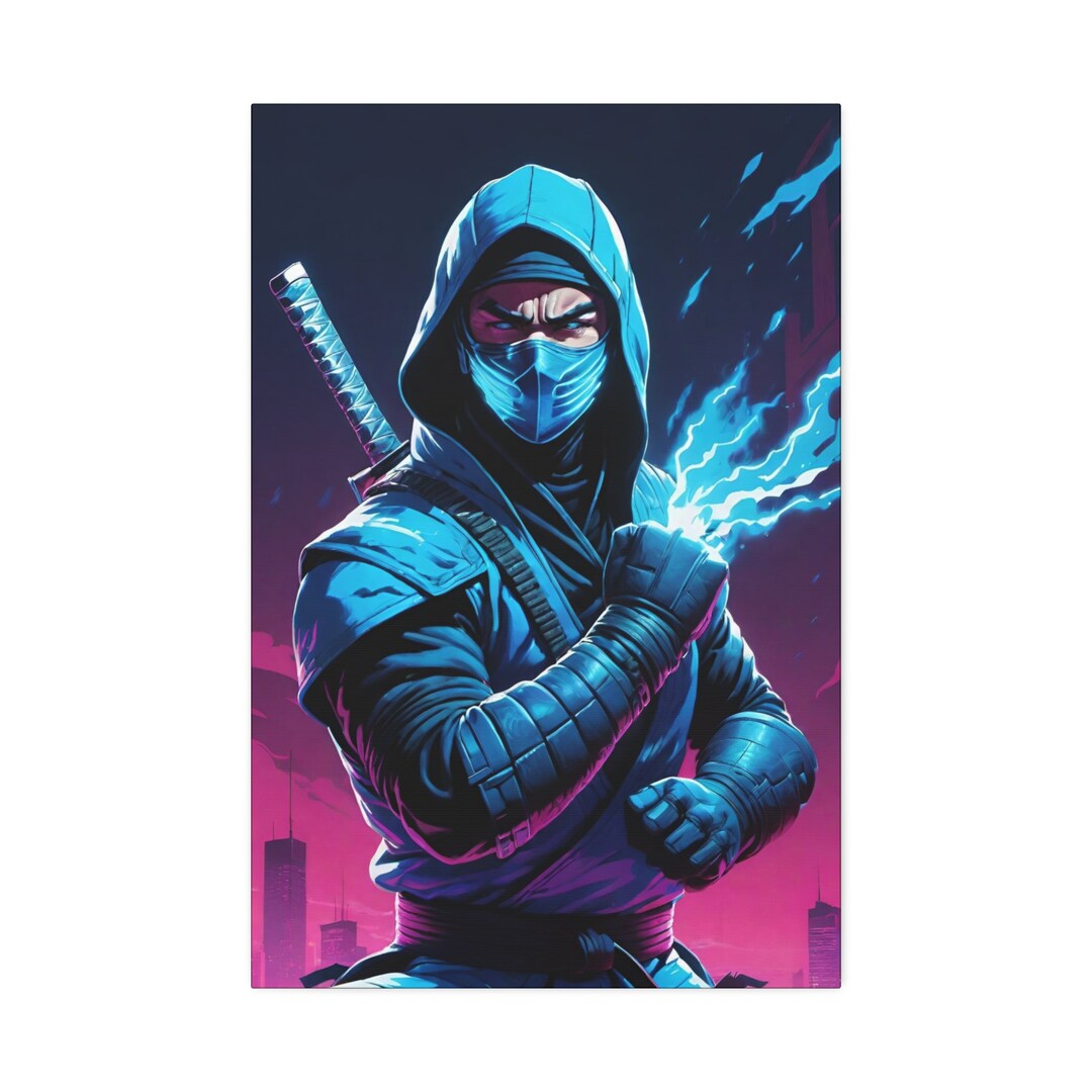 Lin Kuei Clan (quad-leader) - A Canvas Wall Art, Digital Design - Etsy