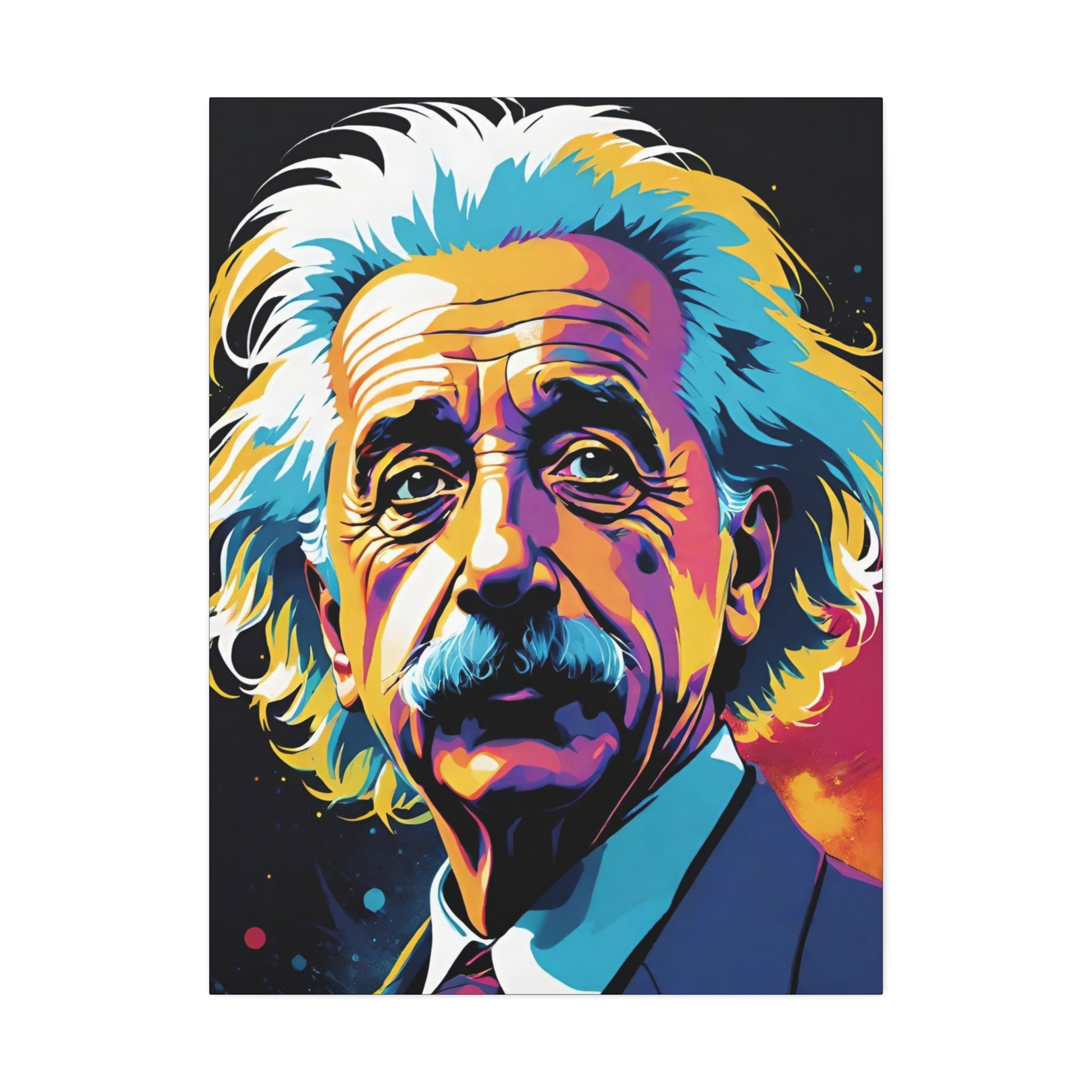 Albert Einstein (retro Design) - A Canvas Wall Art, Digital Design - Etsy