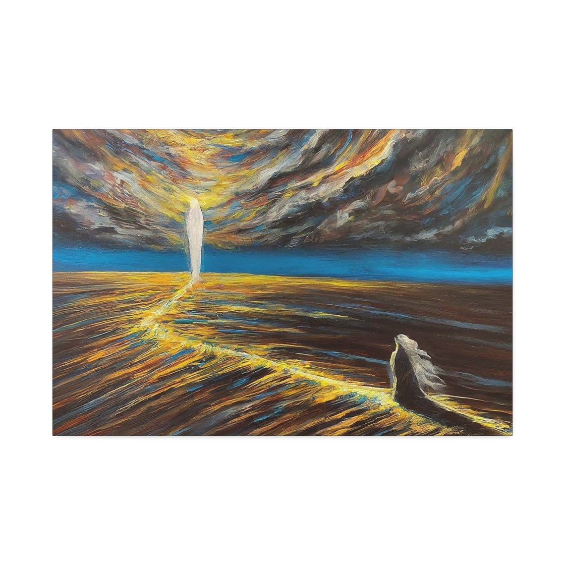 The Man of Light - Canvas Wall Art, Digital Design - Etsy