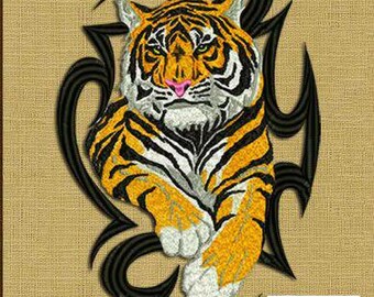 Tiger Machine Embroidery Designs - Etsy