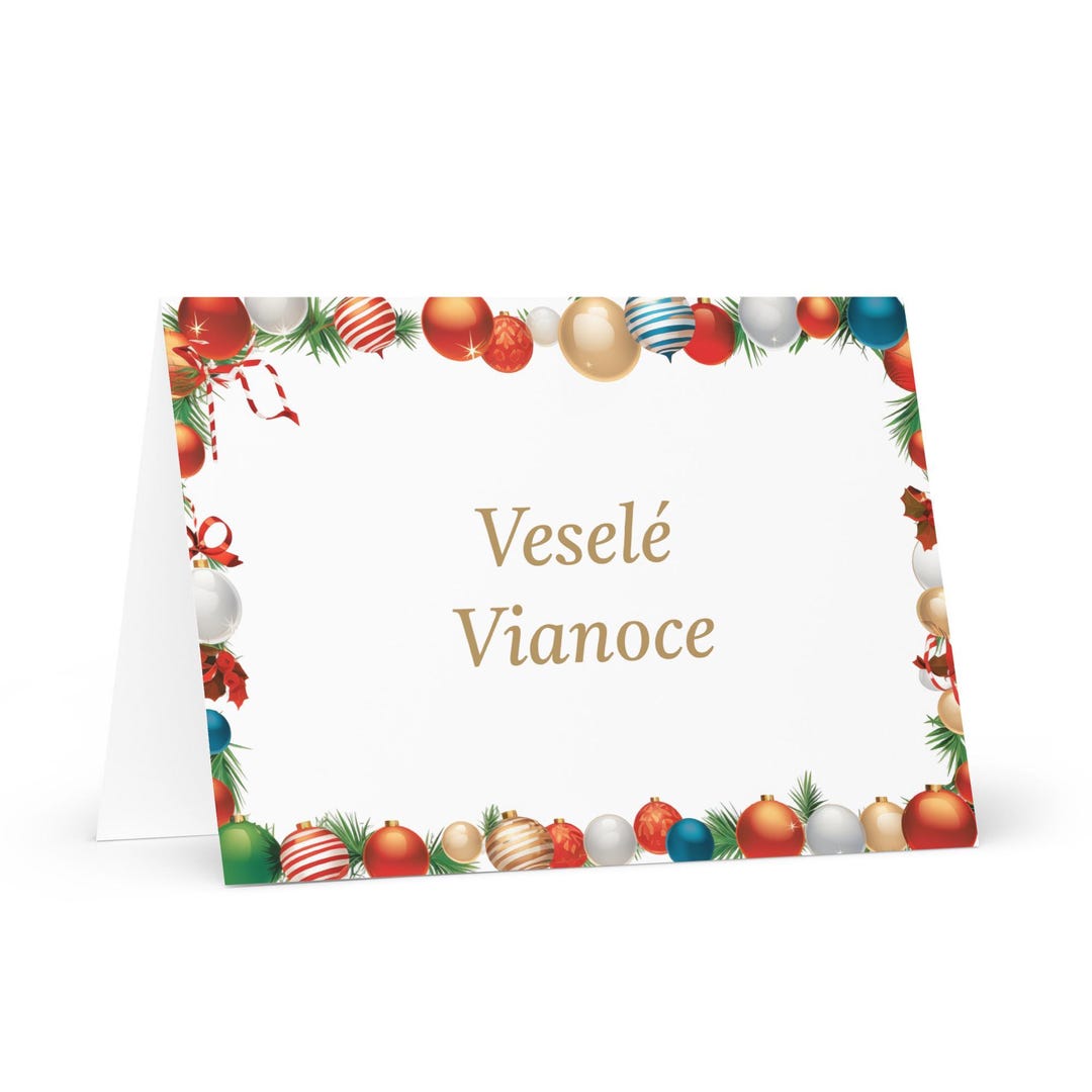 Slovakian Christmas Card - Slovakia Holiday Greeting Tree Celebration ...