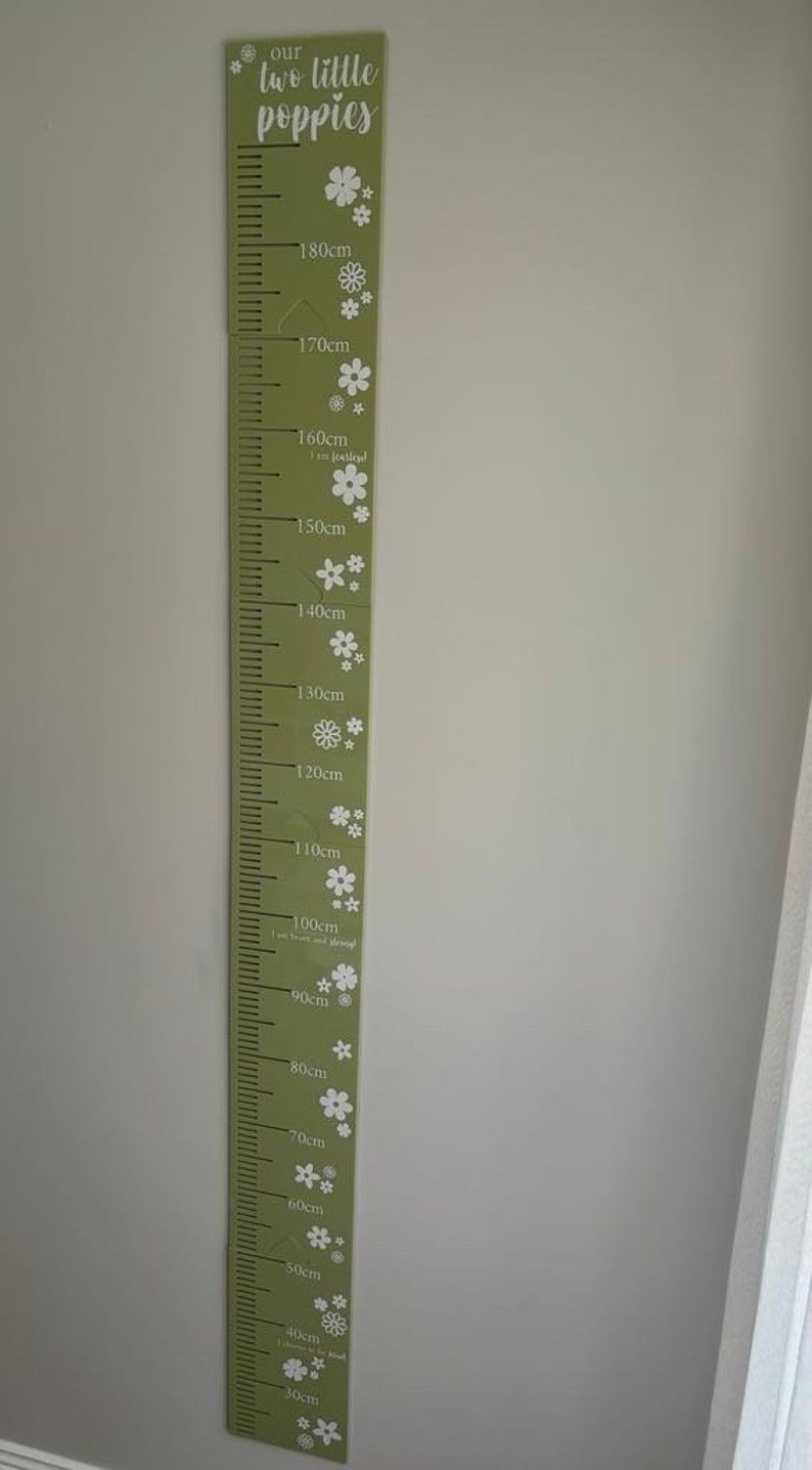 Custom Designed Acrylic Height Chart - Etsy