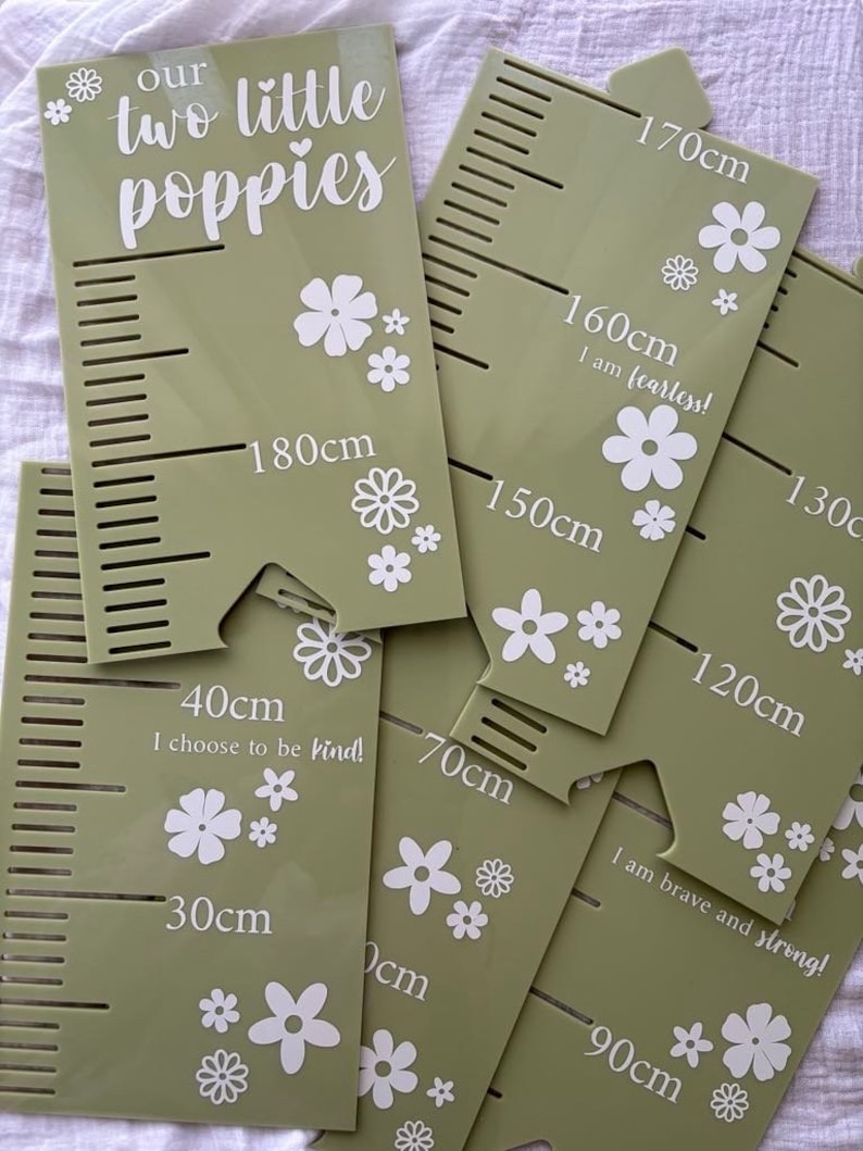 Custom Designed Acrylic Height Chart - Etsy