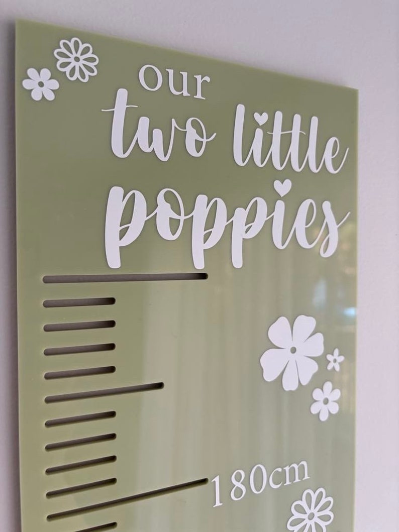 Custom Designed Acrylic Height Chart - Etsy