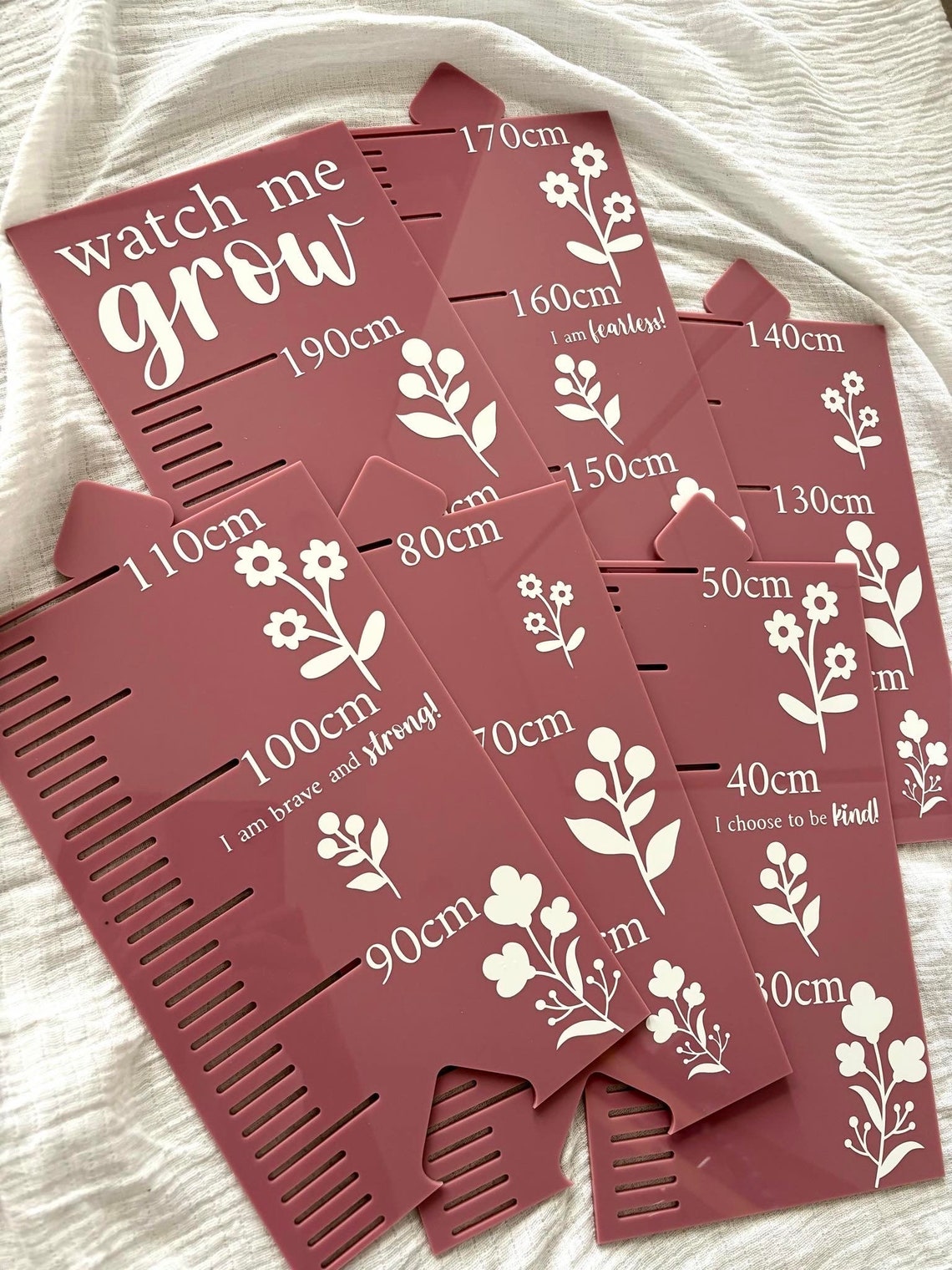 Custom Designed Acrylic Height Chart - Etsy