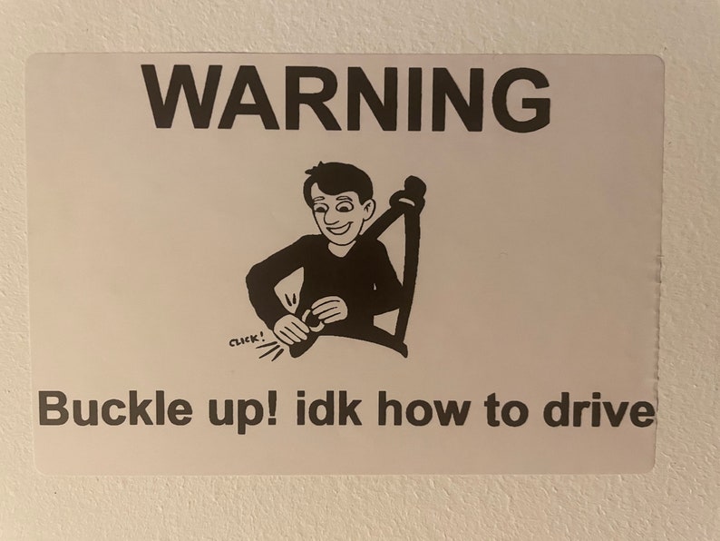 Funny Warning Sticker Bundle Dashboard Visor Decals Cheapest Price With ...