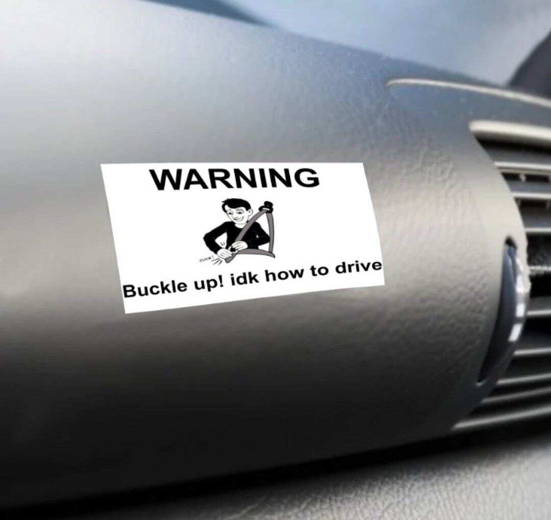 Funny Warning Sticker Bundle Dashboard Visor Decals Cheapest Price With ...