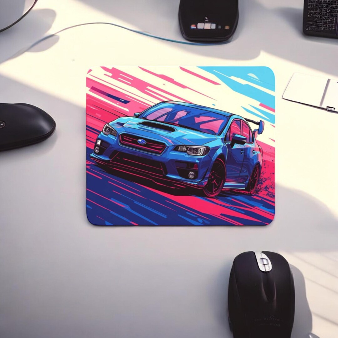 Custom Designed and Made Subaru WRX STI Mousepads for Laptop, Desktop ...