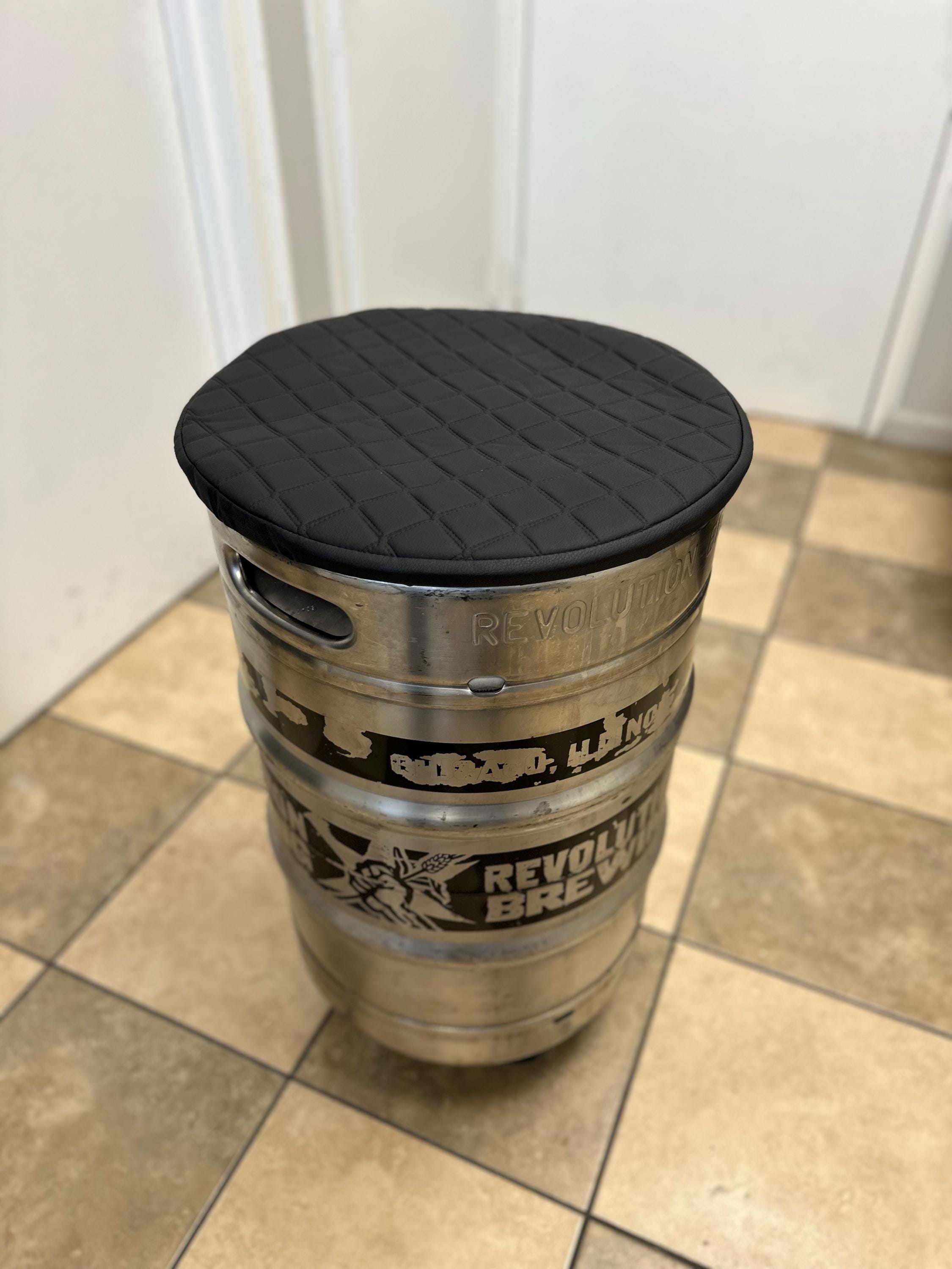 Upcycled Beer Keg Stool on Wheels: Handmade Industrial Bar Furniture - Etsy
