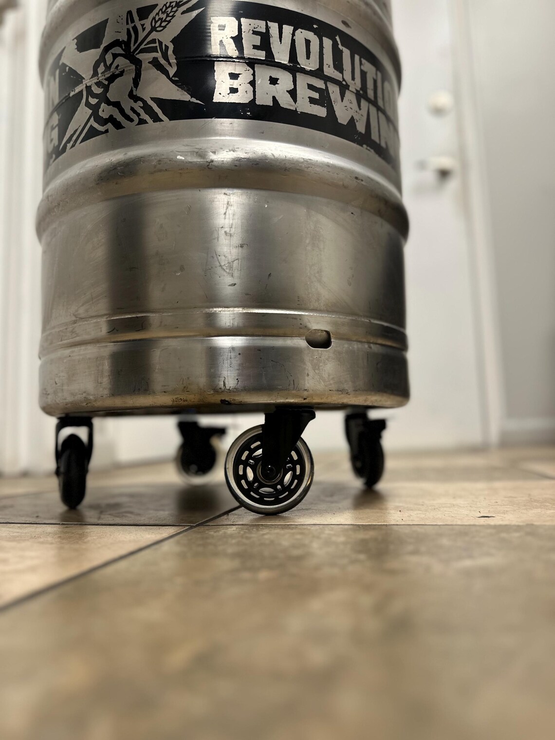 Upcycled Beer Keg Stool on Wheels: Handmade Industrial Bar Furniture - Etsy