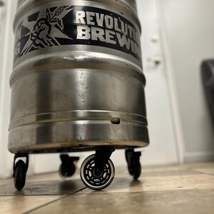Upcycled Beer Keg Stool on Wheels: Handmade Industrial Bar Furniture - Etsy
