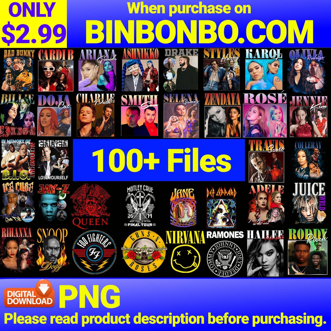 100 Bootleg Rap Designs Bundle, Hip Hop T-shirt Png, Hip Hop Design ...