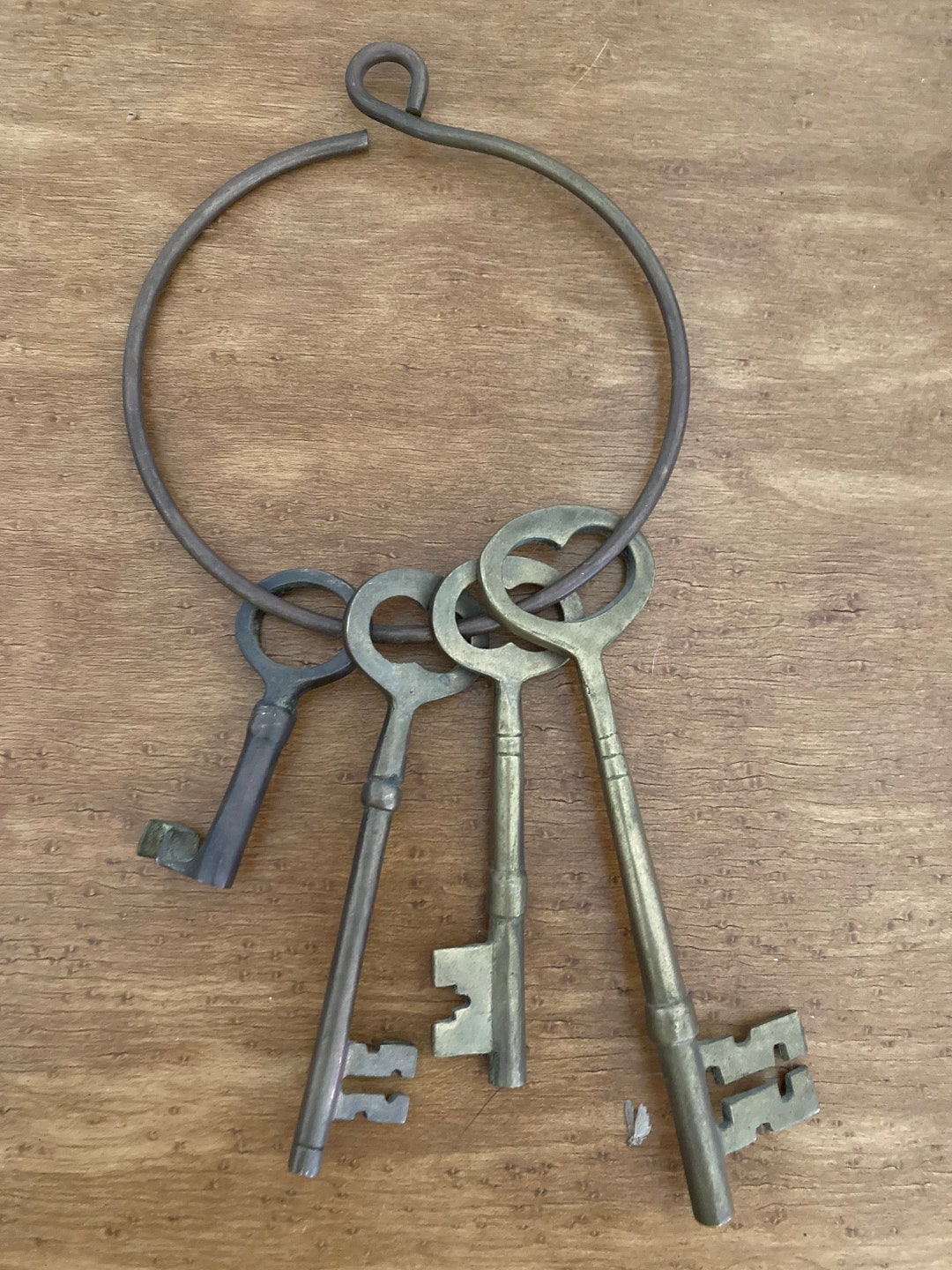 Unique Find! Set of Brass Jailer's Keys Circa 1900. - Etsy