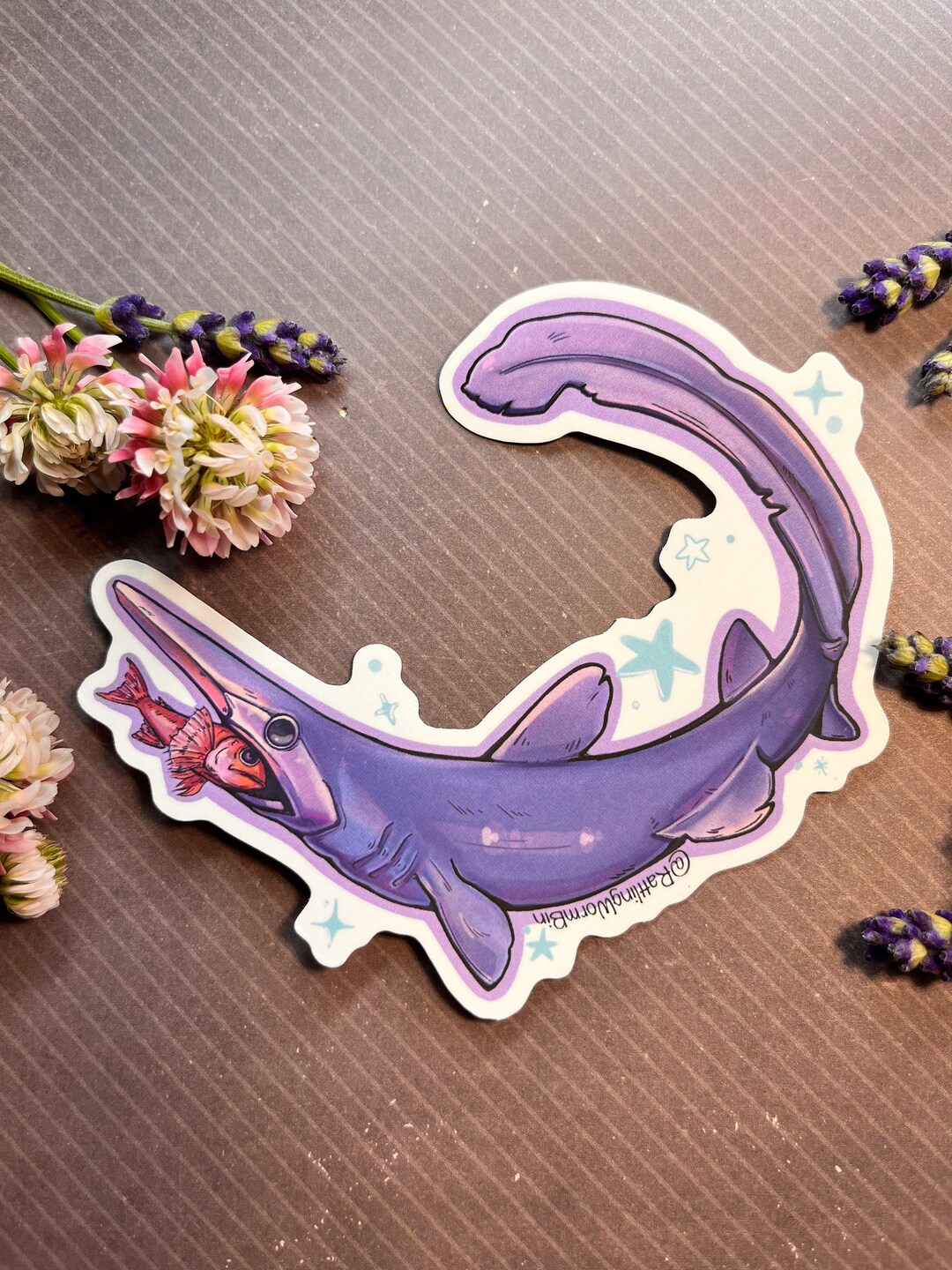 Goblin Shark, Fish, Split Backed, Vinyl Sticker - Etsy